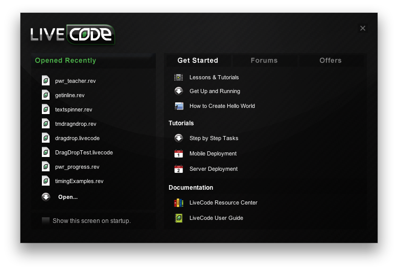 Introduction to LiveCode